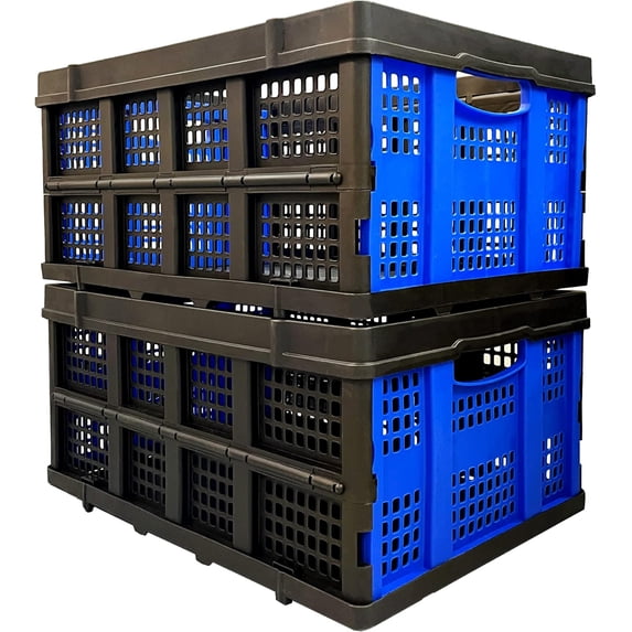 Collapsible Storage Crate 22L x 15W x 10.7H Inch - Foldable and ...
