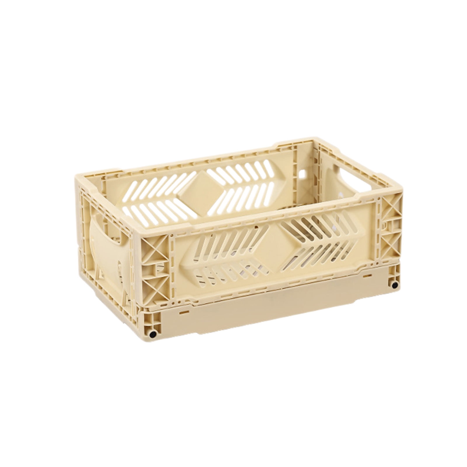 Collapsible Storage Crates for Organizing, Plastic Stackable Milk ...
