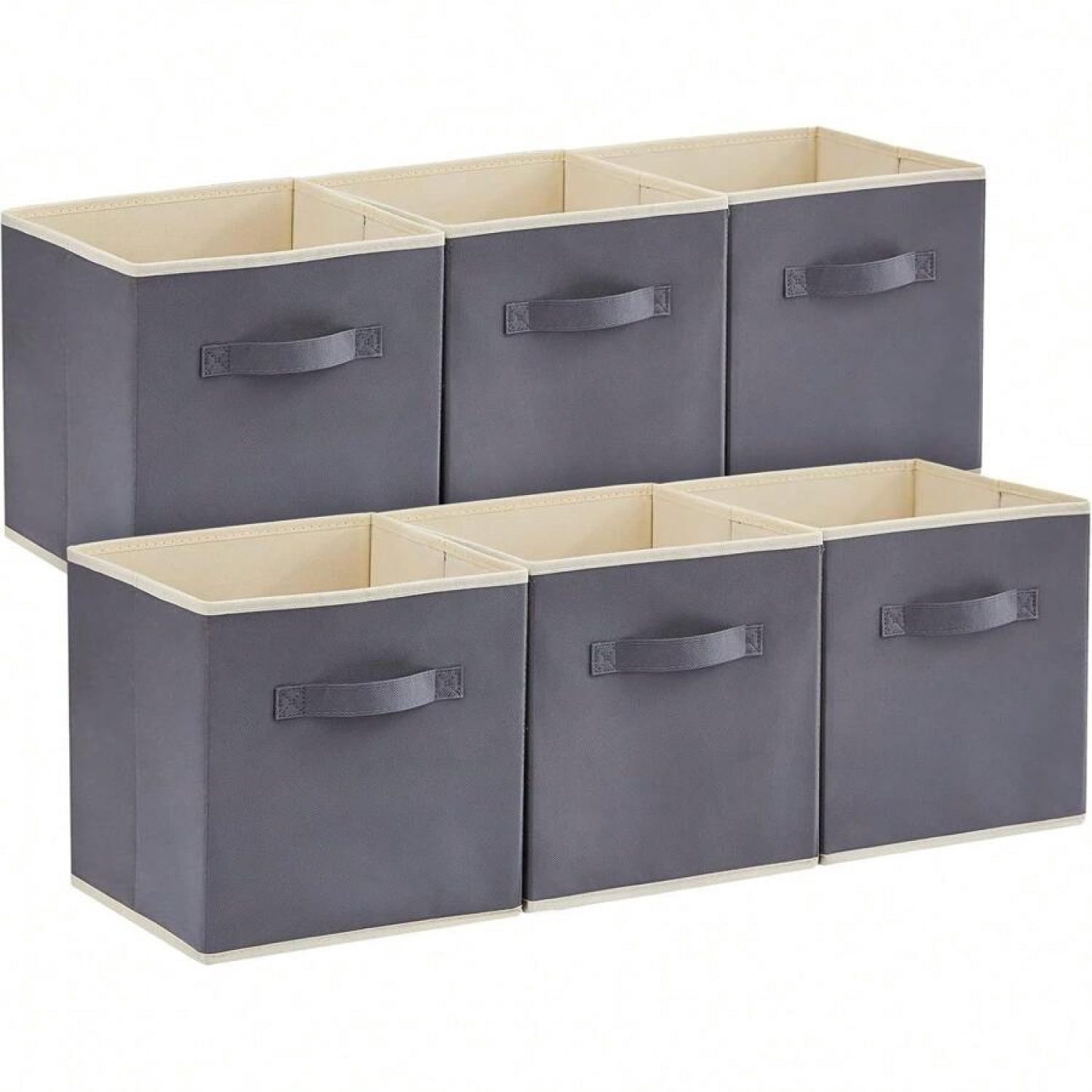 Collapsible Storage Cubes 11 Inch Foldable Fabric Bins Multi-Color ...