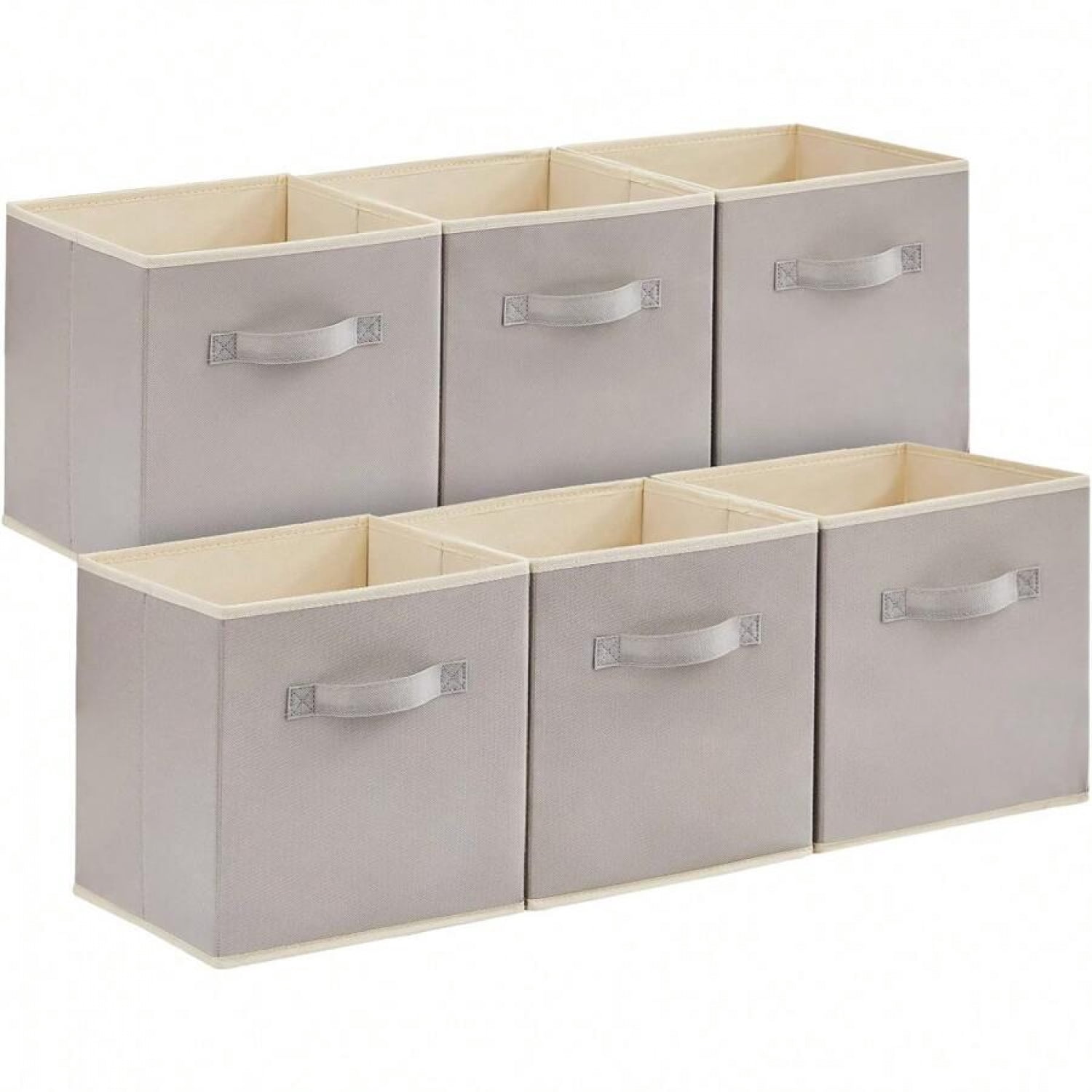 Collapsible Storage Cubes 11Inch Foldable Fabric Bins Multi-Color ...