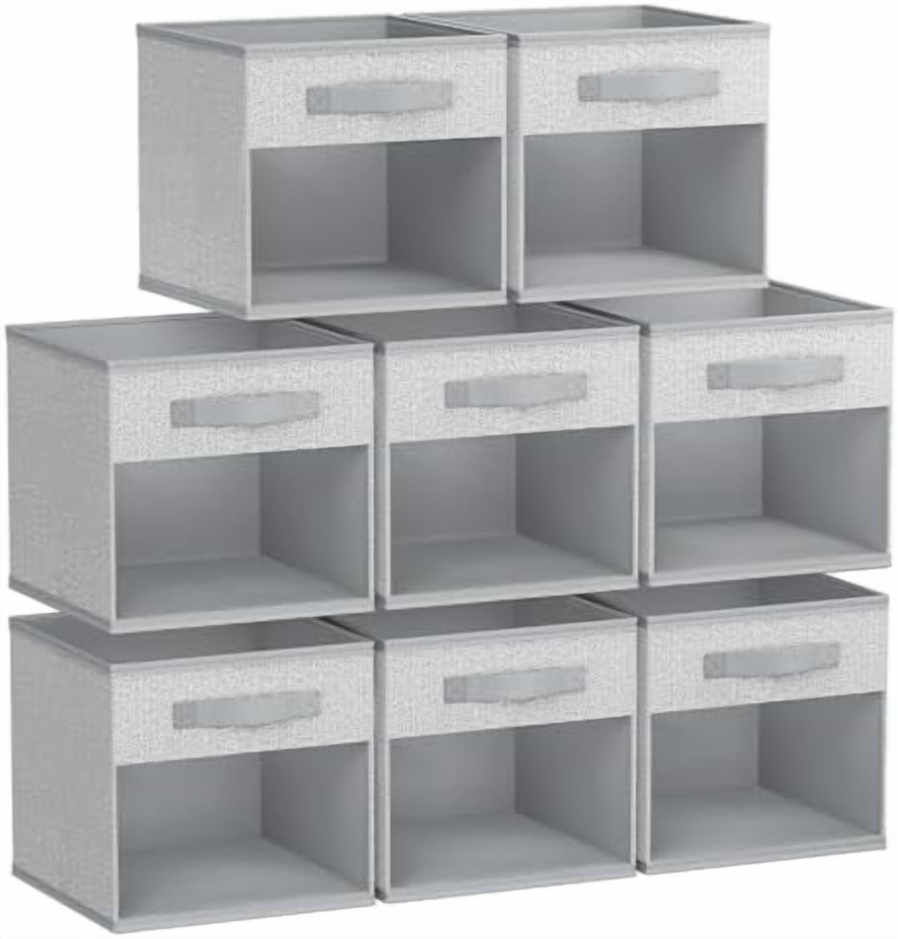 Collapsible Storage Cubes, 8 Packs Cube Storage Bins with Window ...