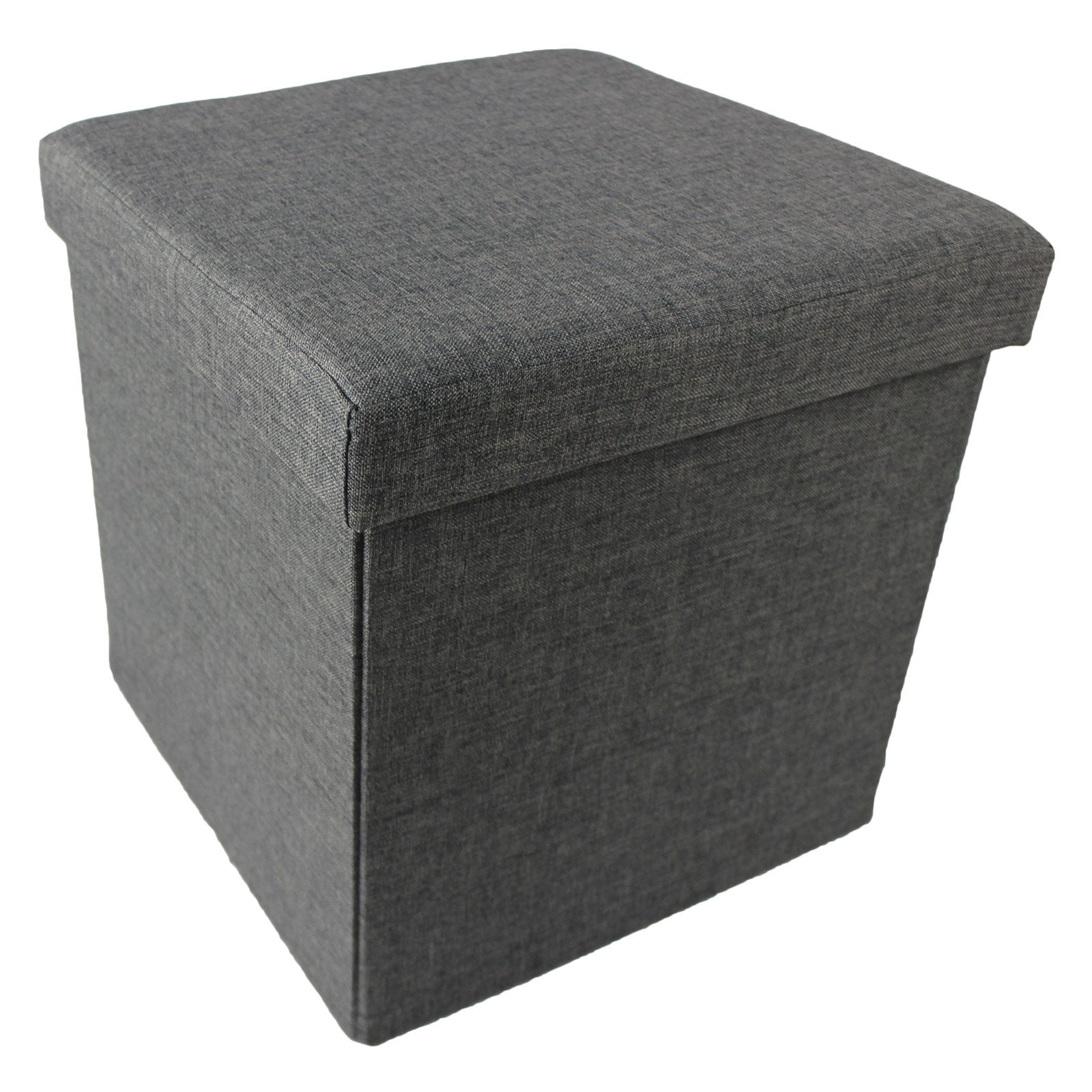 Collapsible Storage Ottoman, Linen, 15" x 15" x 15" - Walmart.com