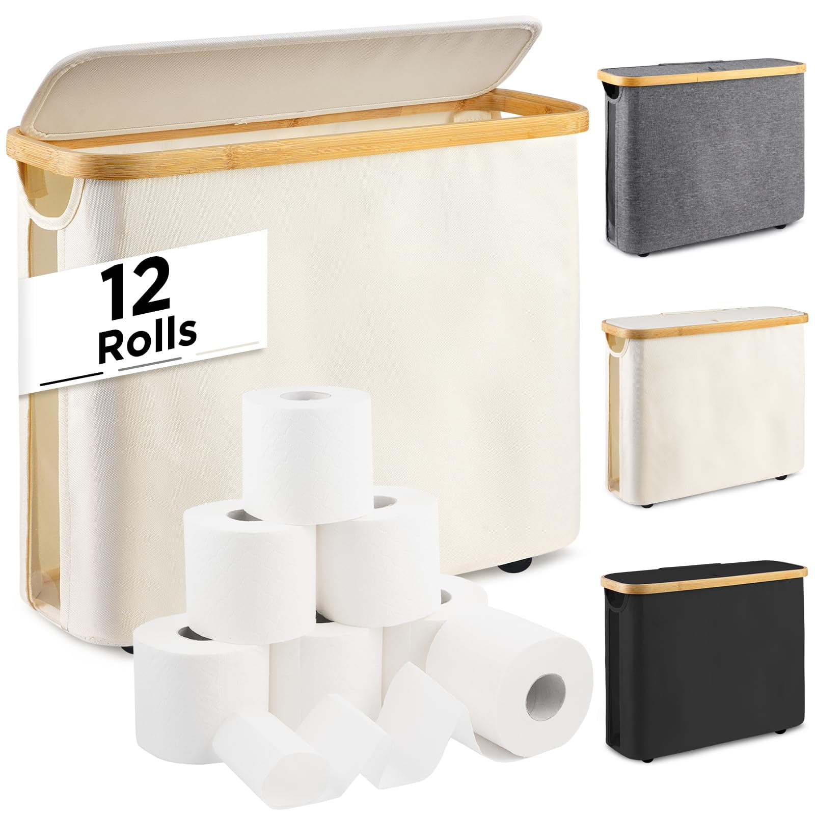 Collapsible Toilet Paper Storage, Toilet Paper Organizer Toilet Paper ...