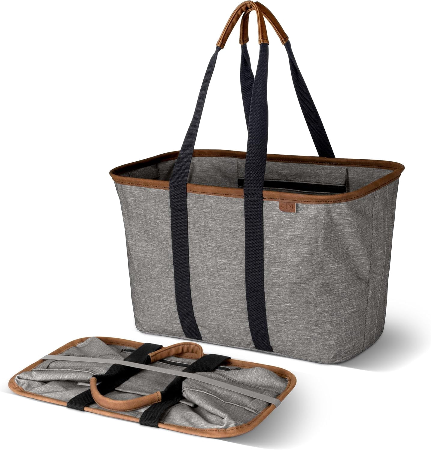Collapsible Tote - Reusable Grocery Shopping Storage Bag Organizer w ...