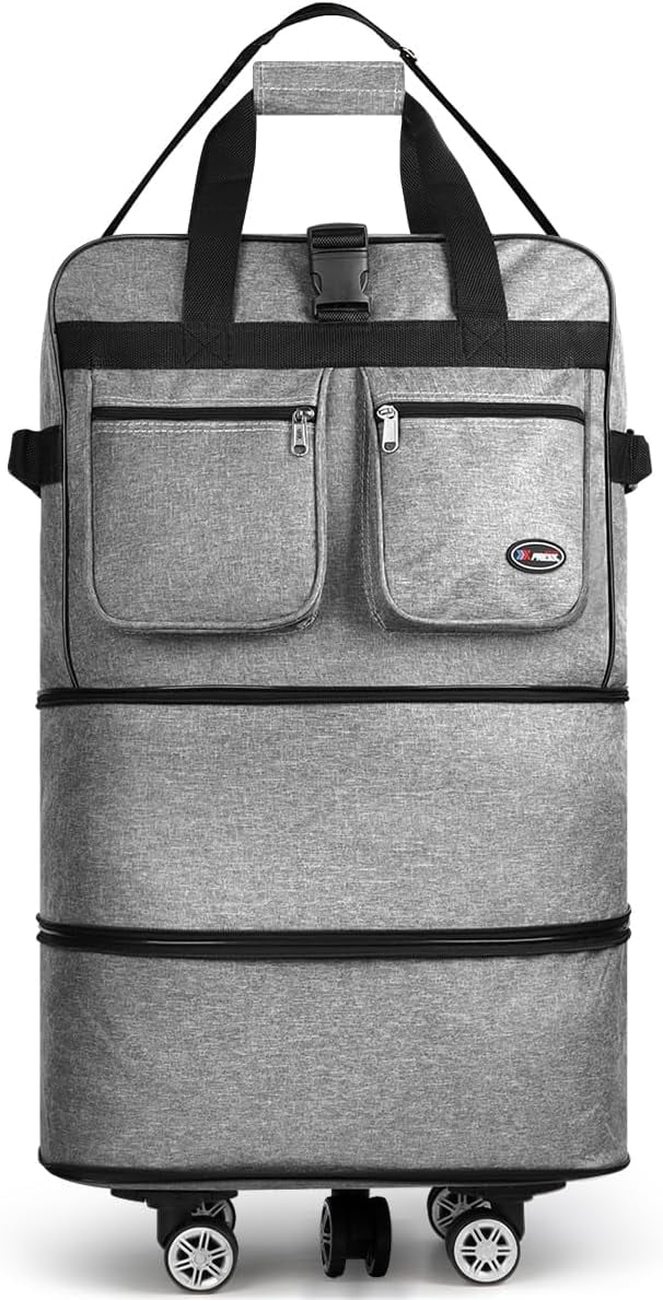 Collapsible Travel Suitcase with Wheels - Waterproof Suitcase-Resistant ...