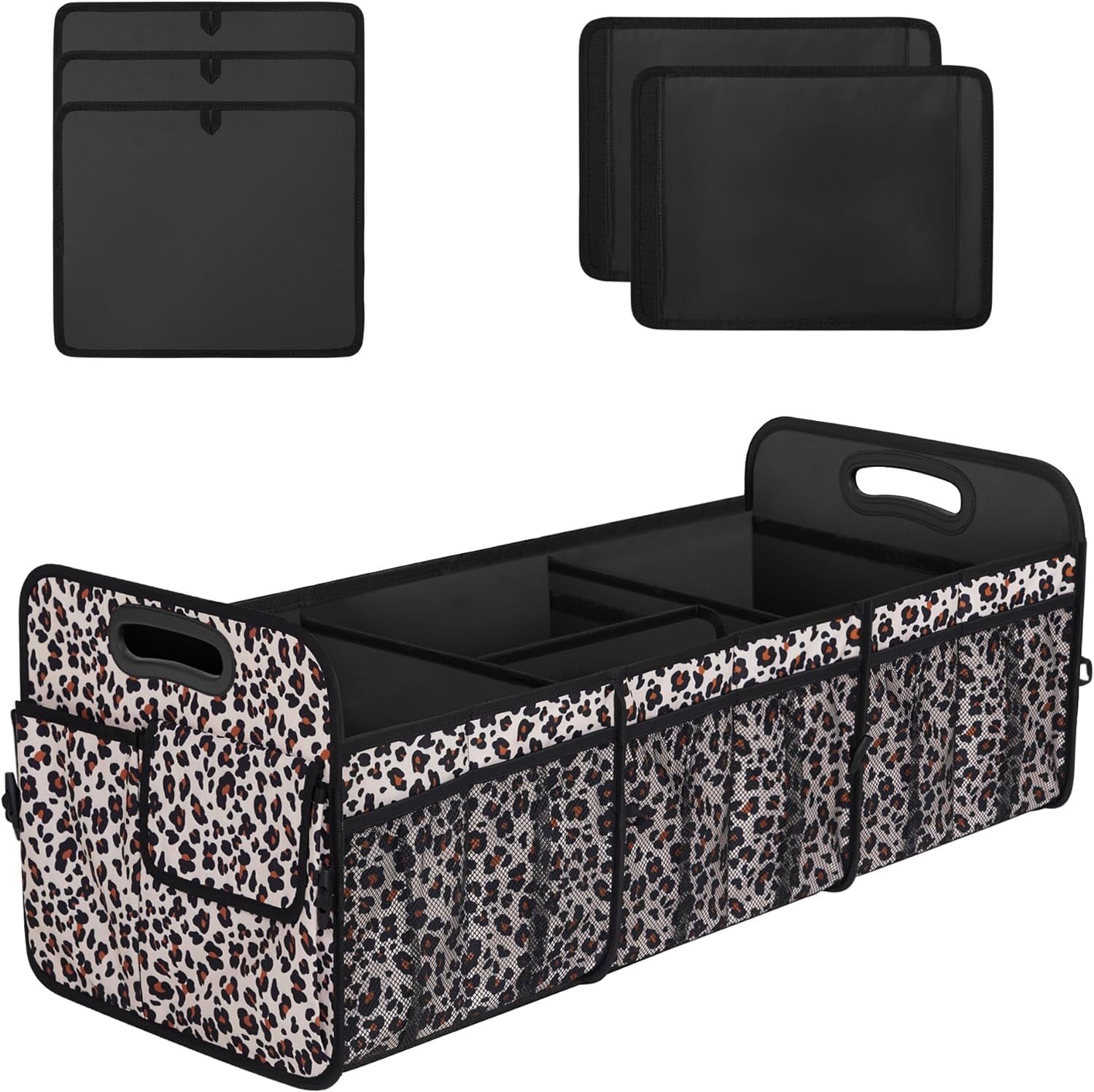 Collapsible Trunk Organizer - 90L Large Capacity with 15 Pockets ...