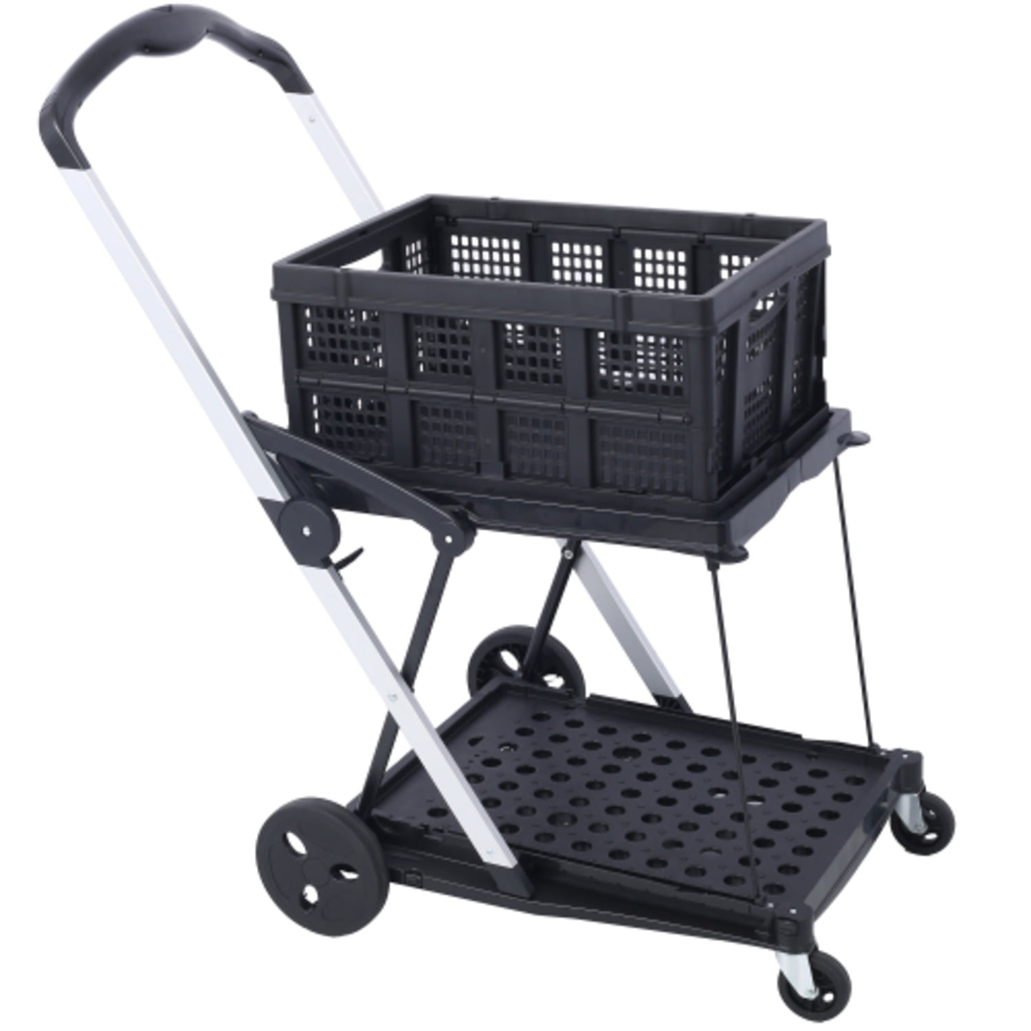 Collapsible Utility Cart Multi Use Functional Collapsible Shopping ...