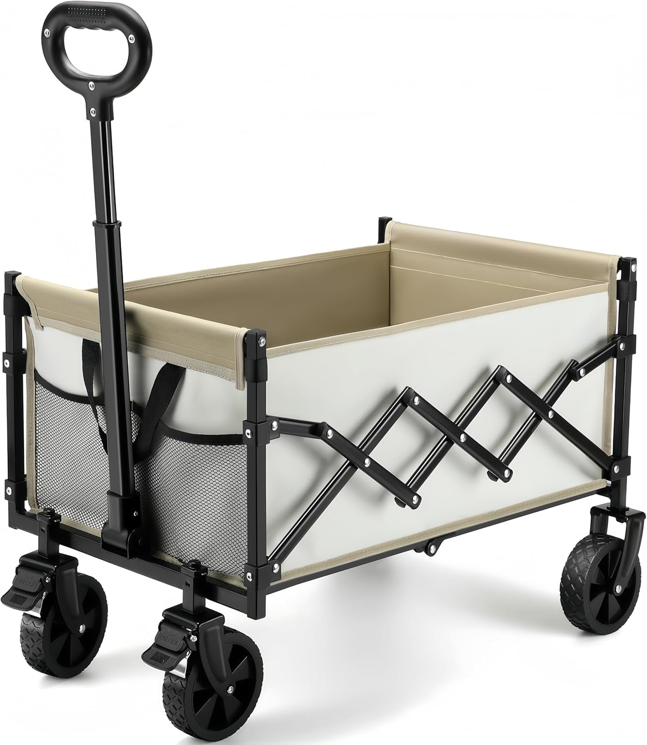 Collapsible Wagon Cart Foldable Wagon Portable Heavy Duty Folding ...