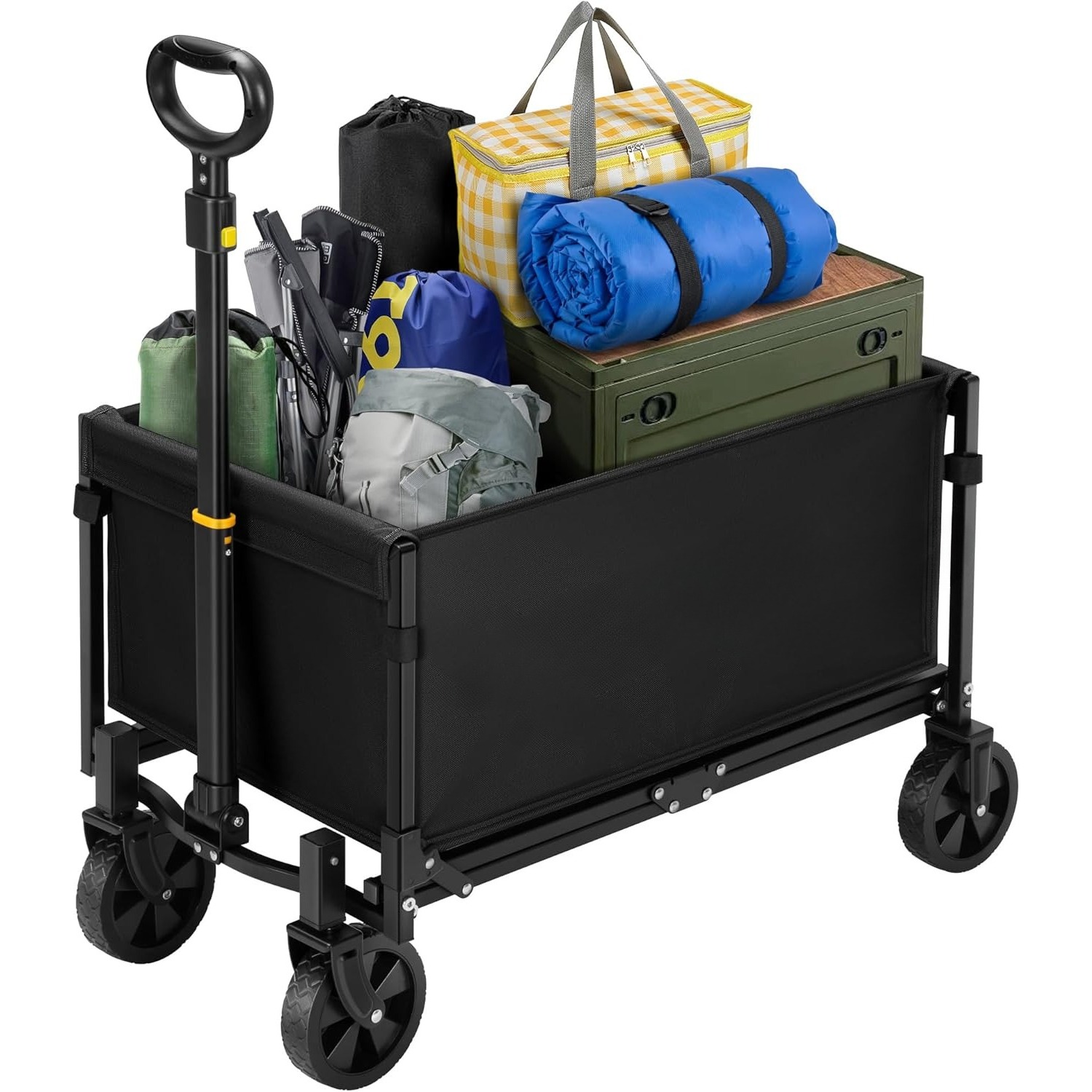Collapsible Wagon Cart Lightweight Portable Folding Utility Wagons with ...