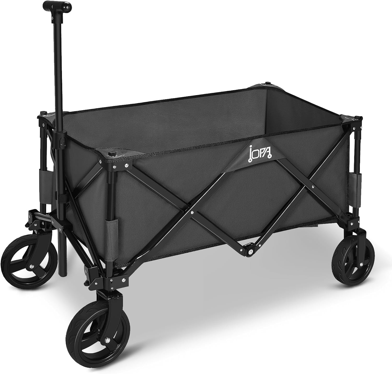 Collapsible Wagon Cart With Wheels, Folding Utility Portable Pull Cart ...