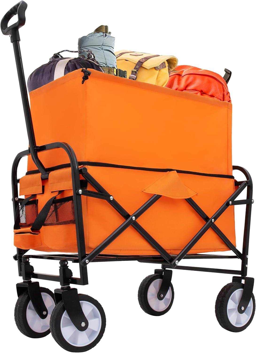 Collapsible Wagon Cart for Outdoor Adventures, Heavy-Duty Utility ...