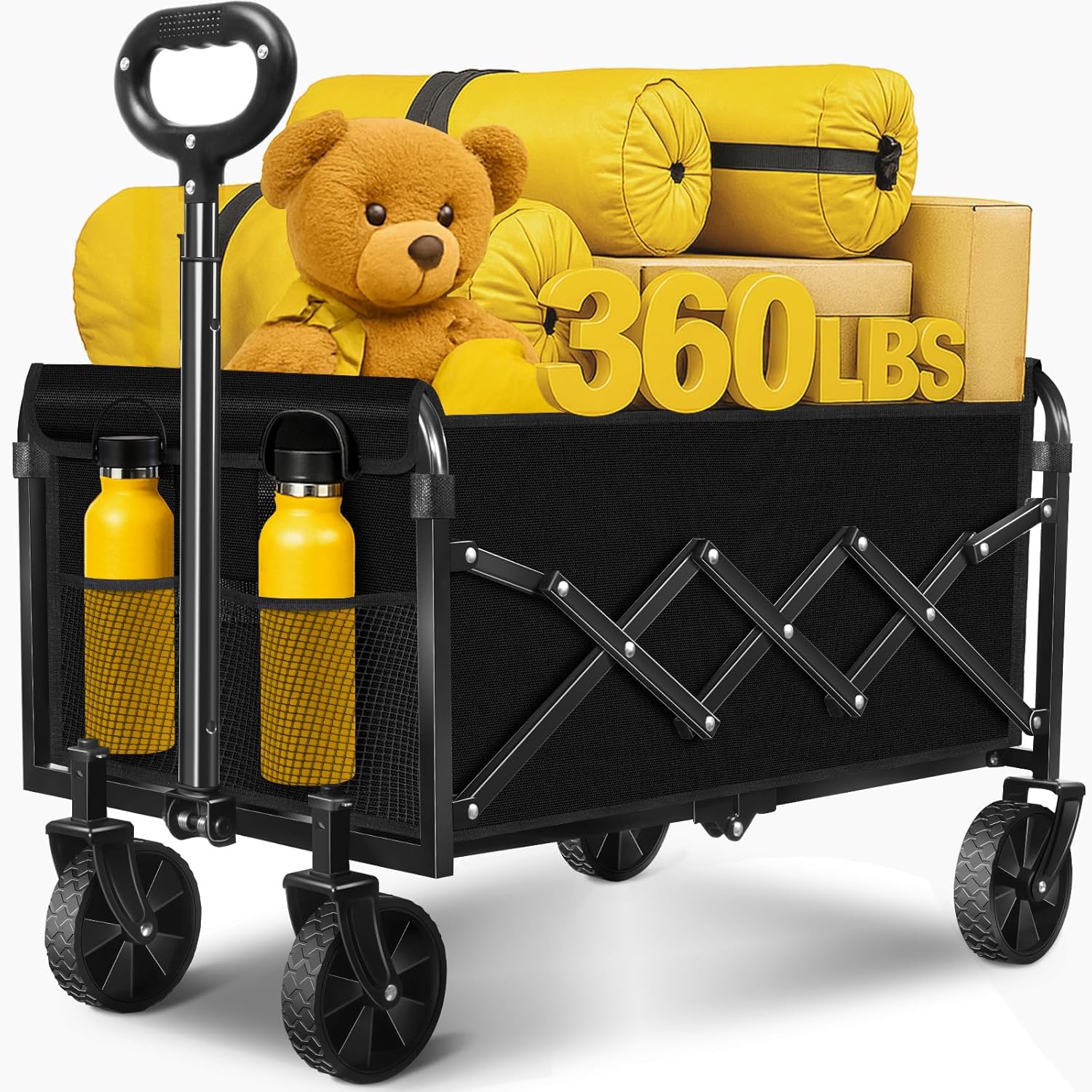 Collapsible Wagon, Foldable Wagon Cart, Wagons Carts Foldable with All ...