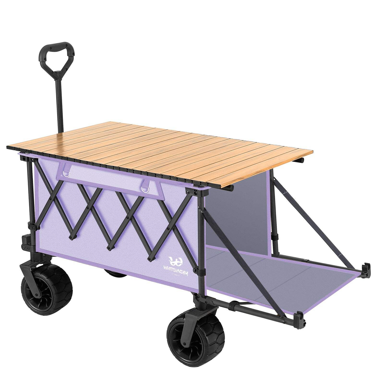 Collapsible Wagon Heavy Duty Wagons with Tailgate Table All-Terrain ...