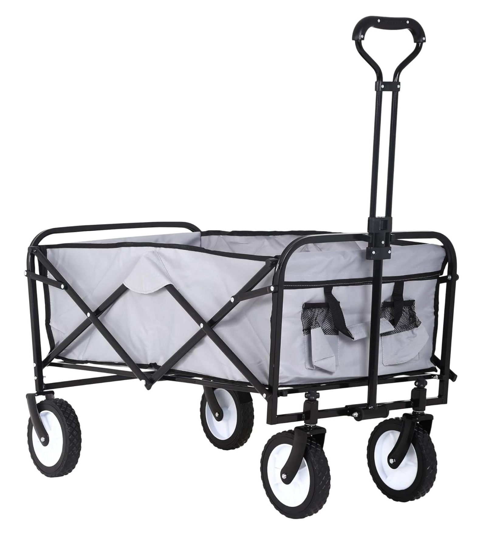 Collapsible Wagon,Portable Folding Wagon Garden Cart Outdoor Utility ...