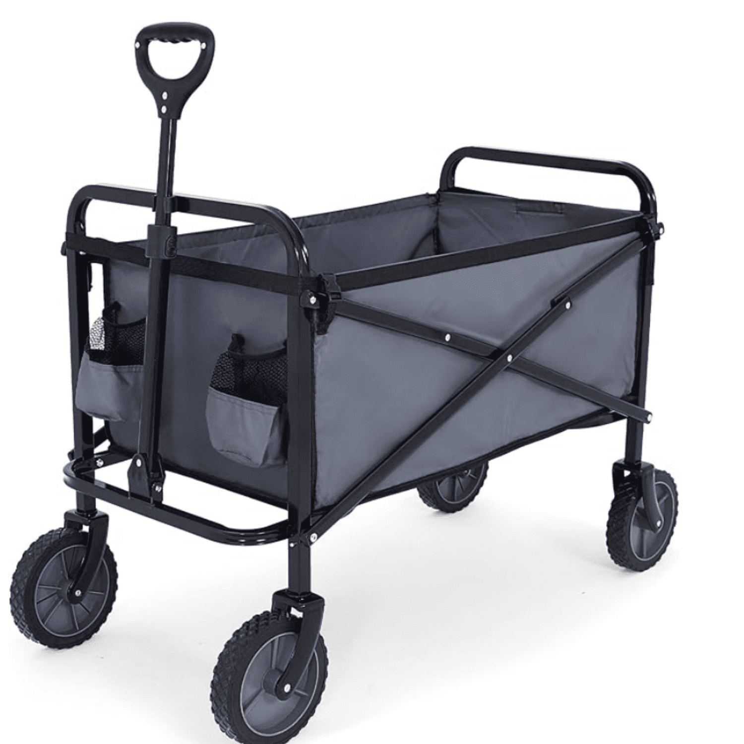 Collapsible Wagon for Shopping Sports,120L Folding Grocery Cart with ...