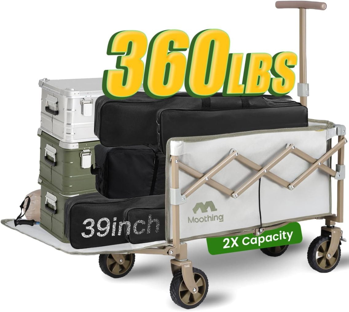 Collapsible Wagons, Foldable Wagon with Tailgate Extended, Folding ...