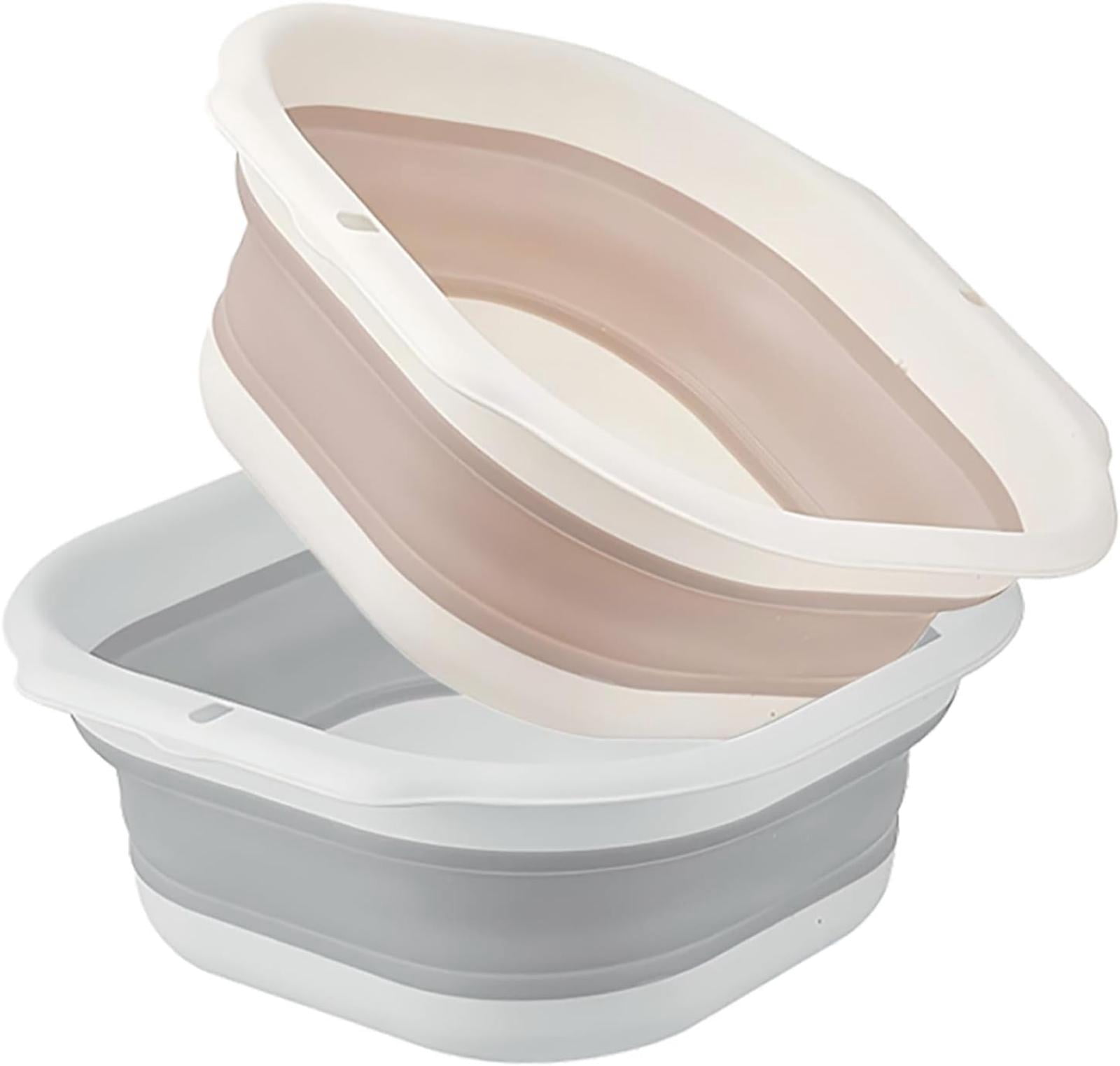 Collapsible Wash Basin, 7.5L Dish Tub Sink Basin Folding Dish Pans for ...