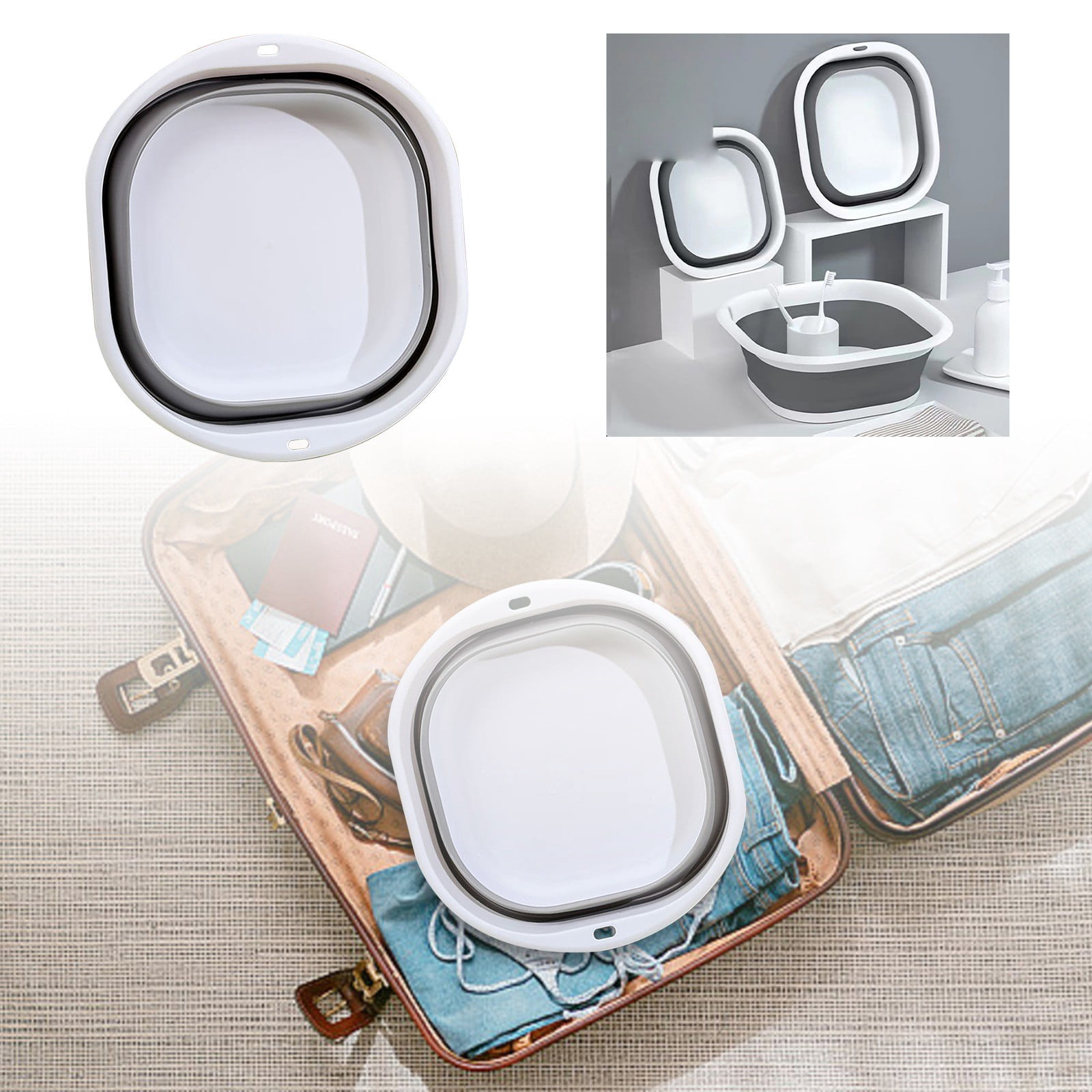 Collapsible Wash Basin - Large Portable Sink for Camping, Dishes ...