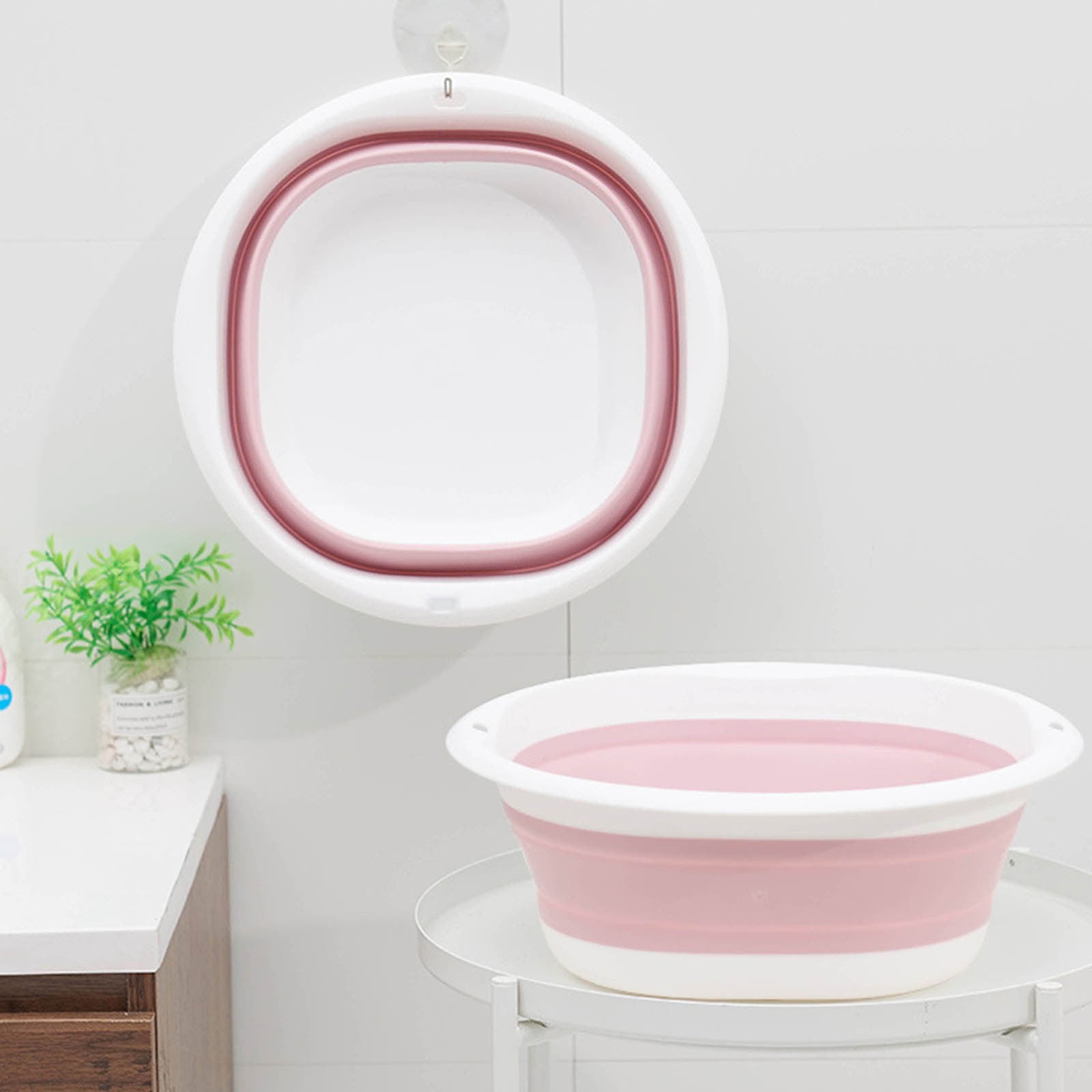 Collapsible Wash Basin Portable Laundry Basin Plastic Basket Vuyungers ...