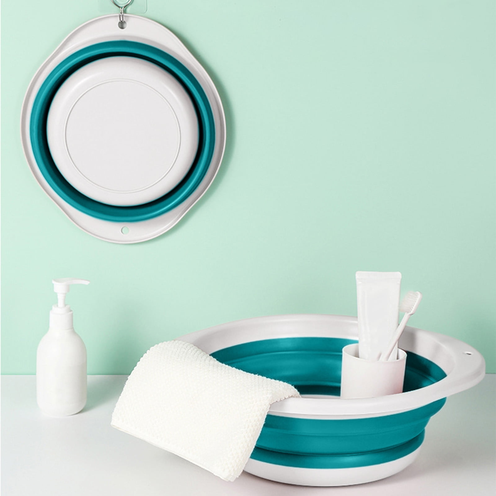 Collapsible Wash Basin Portable Plastic Large Capacity | Space Saving ...