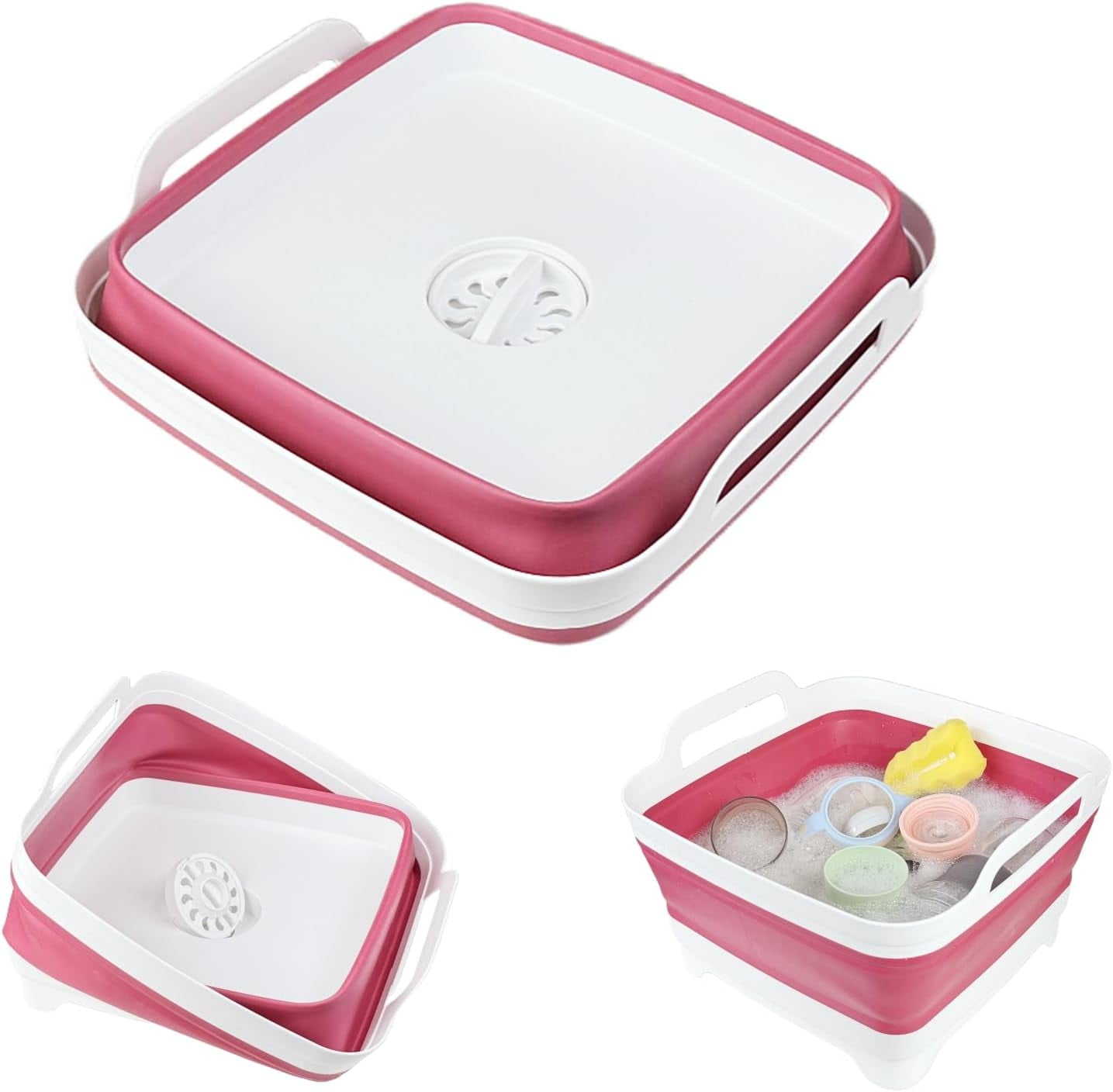 Collapsible Wash Basin for Baby Bottles - 2.4 Gallons Portable Wash Bin ...