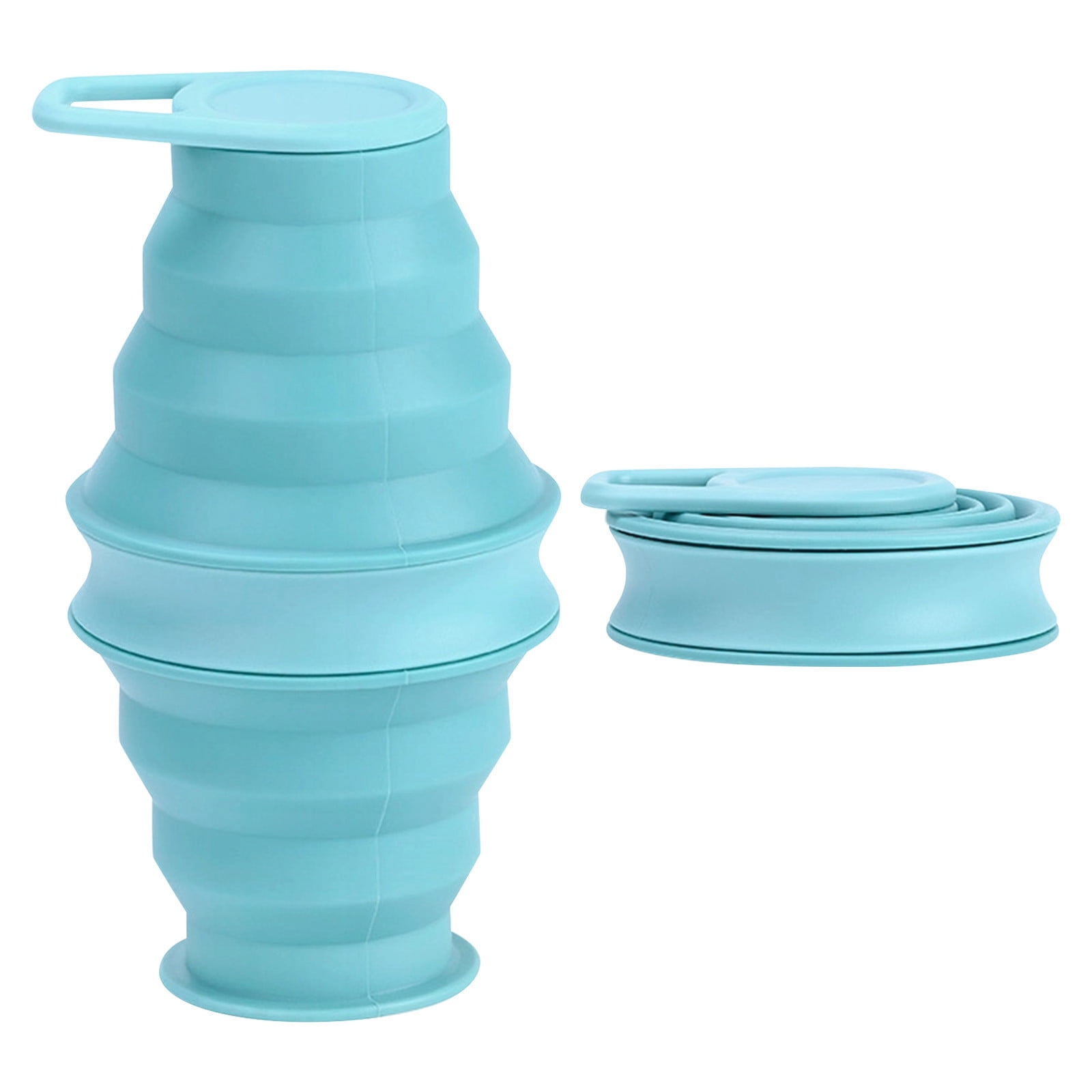 Collapsible Water Bottle,17oz(500ml) Reuseable BPA Free Silicone ...