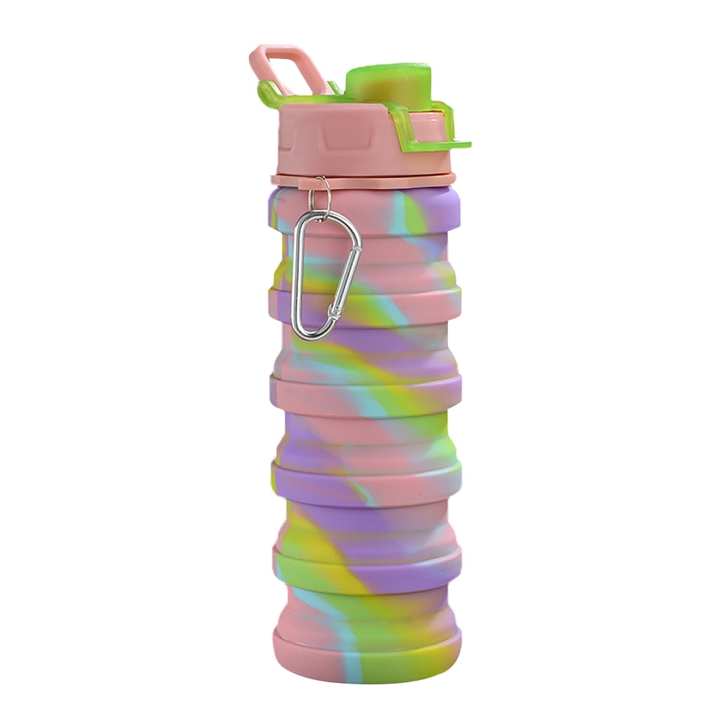 Collapsible Water Bottle, Foldable Cup, Portable Leak-Proof Silicone ...