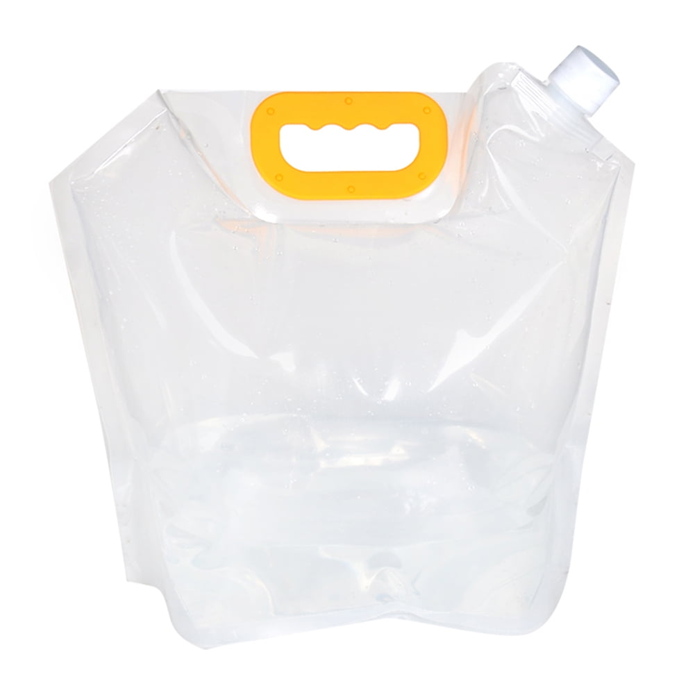 Collapsible Water Container Bag 4 Pack No-Leak Freezable Foldable Water ...