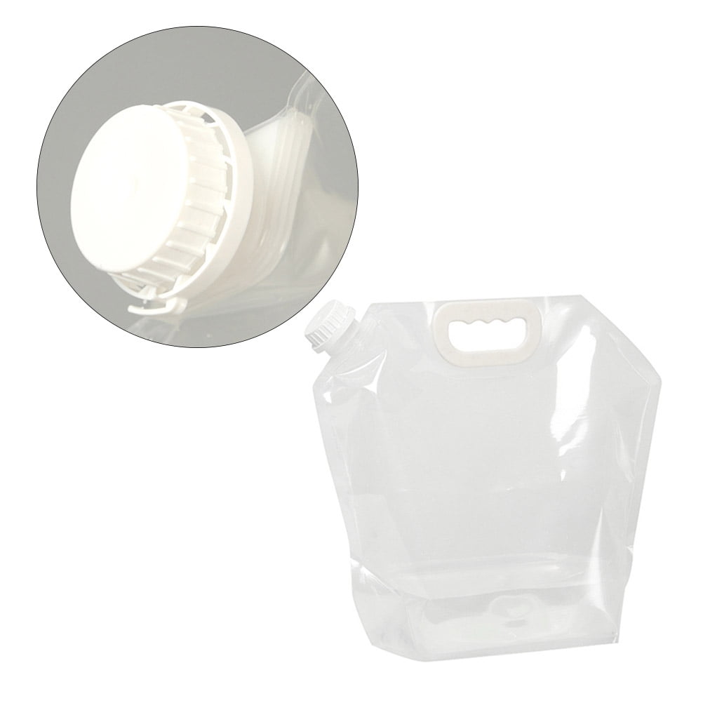 Collapsible Water Container Bag, 5L Premium Free Grade Clear Storage ...