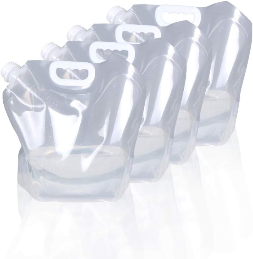 Collapsible Water Container Bag, BPA Free Food Grade Clear Plastic ...