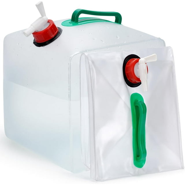 Collapsible Water Container with Spigot - 5.3 Gallon Food Safe Camping ...