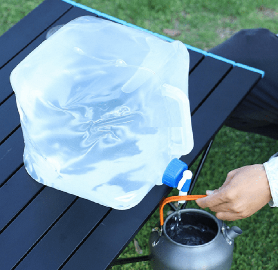 Collapsible Water Container with Spigot, Camping Water Storage Carrier ...