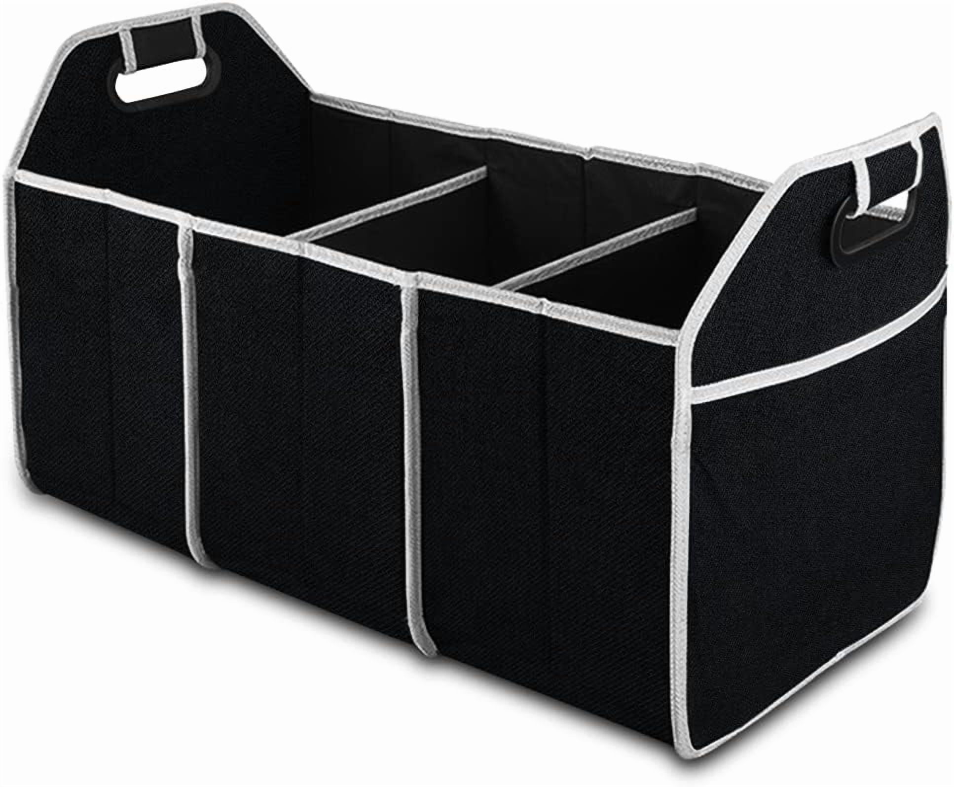 Collapsible Waterproof Trunk Organizer with 3 Compartments - Portable ...