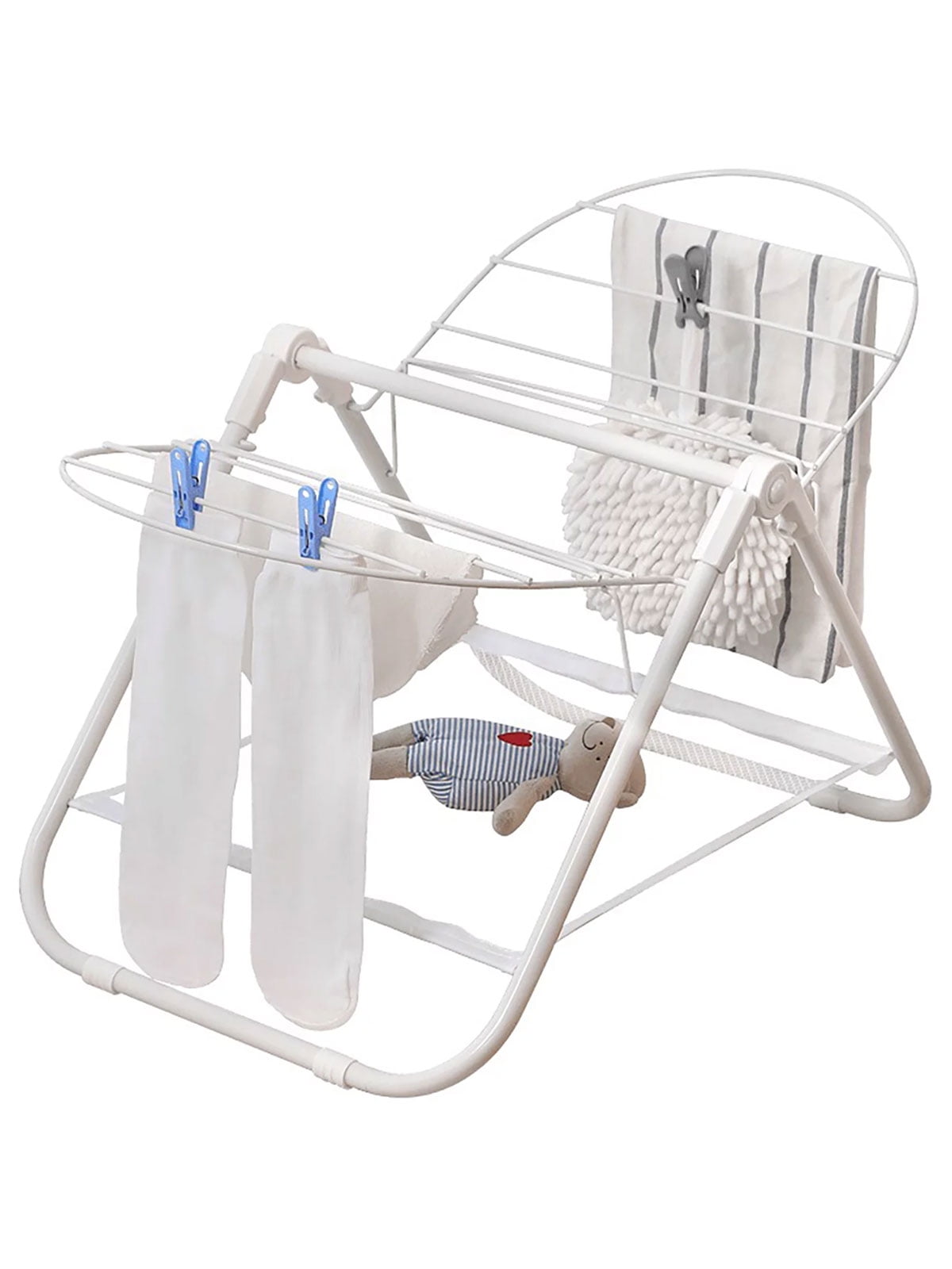 Casacomfy Collapsible White Clothes Drying Rack, Foldable Metal, For ...