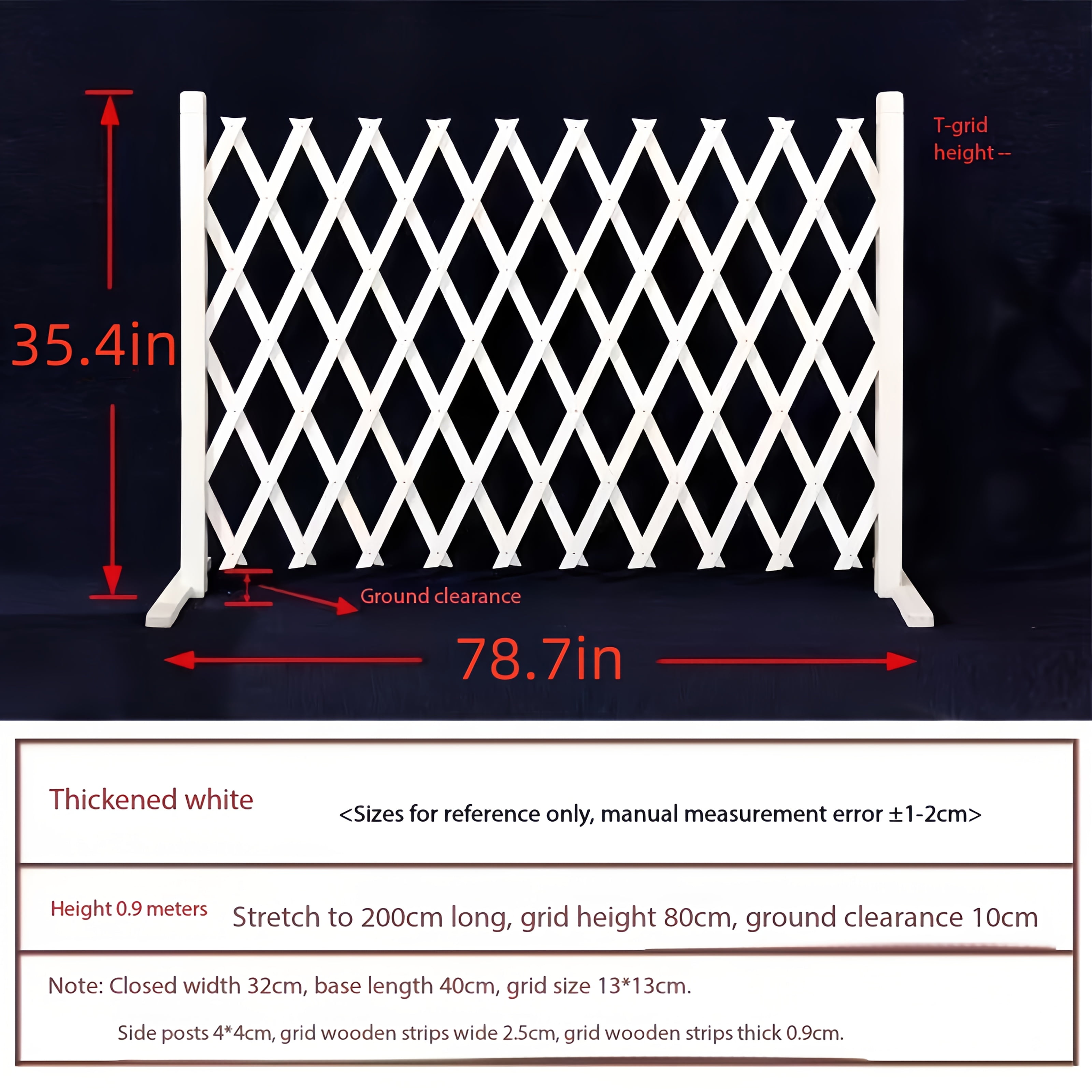 Collapsible Wooden Dog Barrier, Sturdy Mesh Fence for Doorways & Garden ...