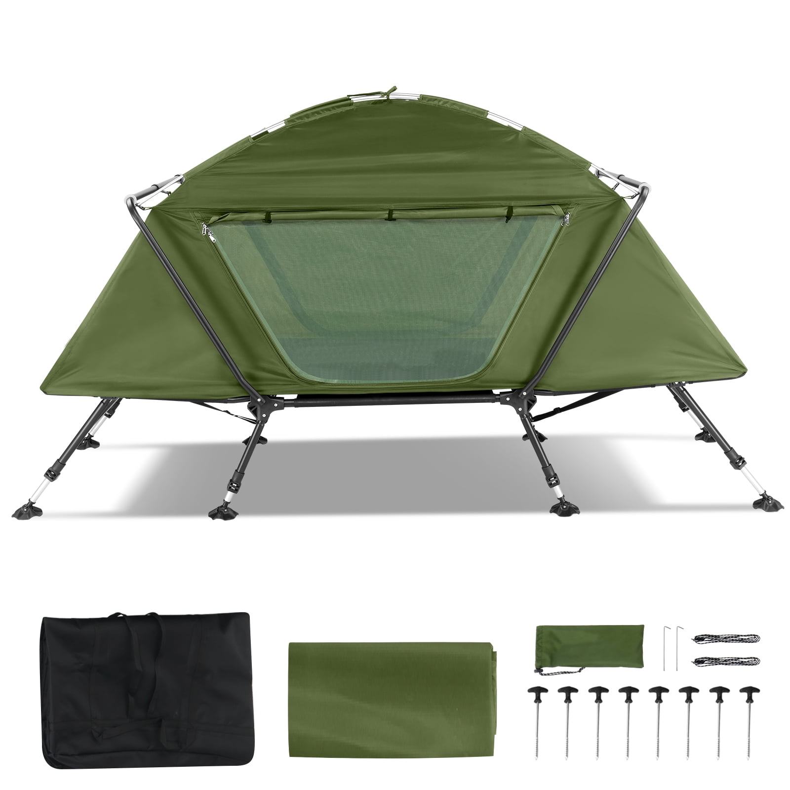 Collapsible camping tent with an integrated cot - Walmart.com