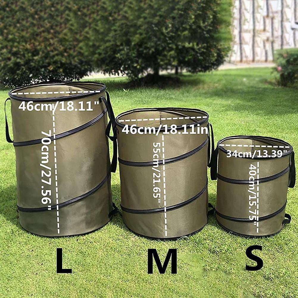 Collapsible trash can, lawn and garden leaf collector, portable trash ...