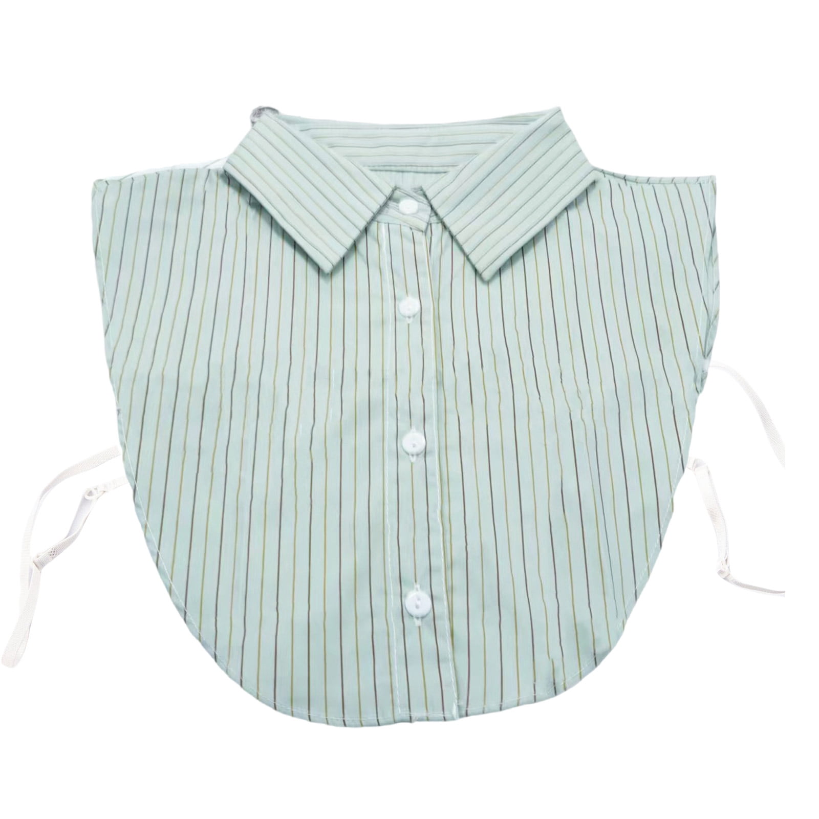 Collar Enhancers Detachable Half Shirt Blouse Collar Insert Striped ...