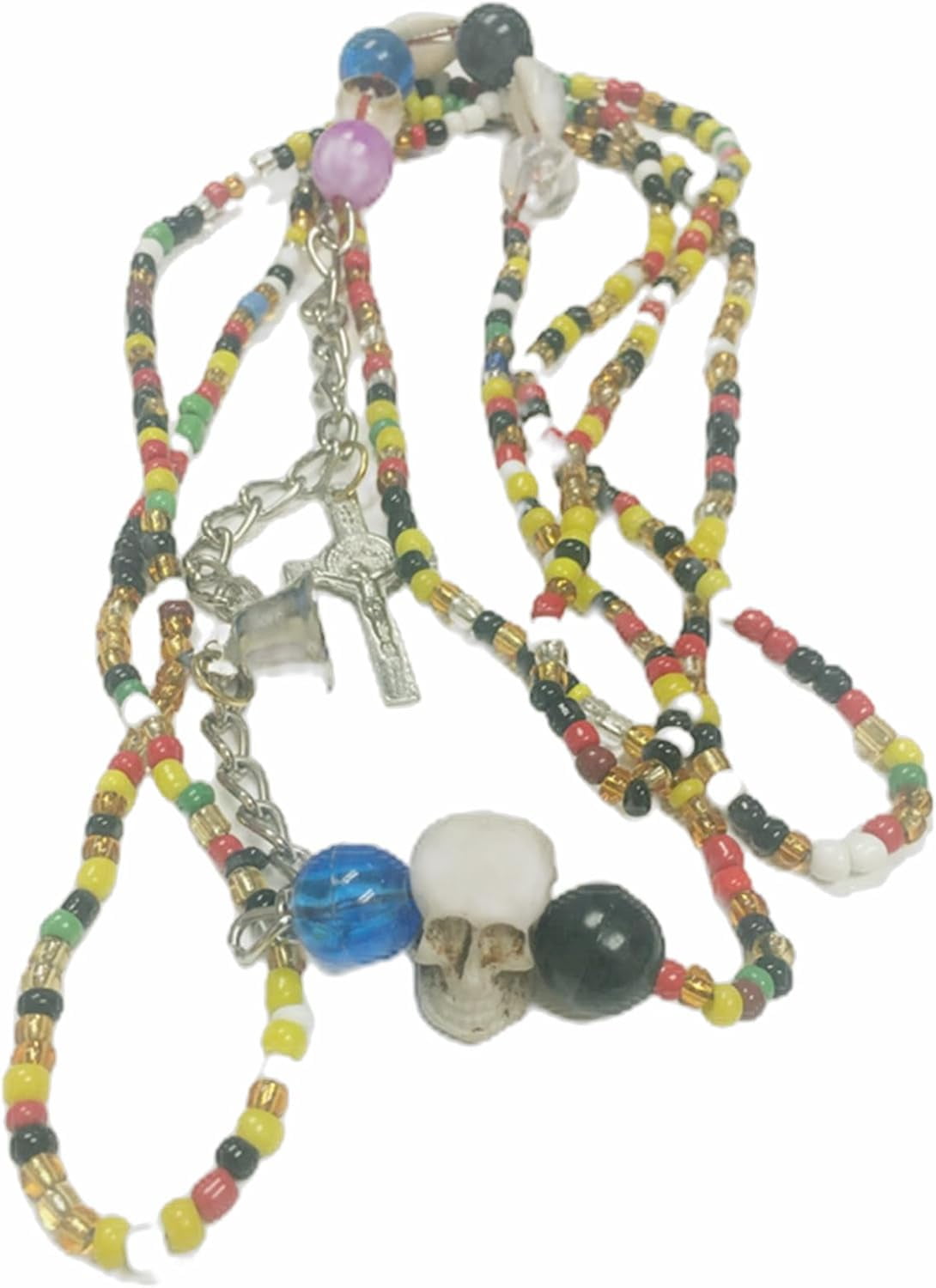 Collar de Santa Muerte para Proteccion La Catrina La Huesuda La Calaca ...