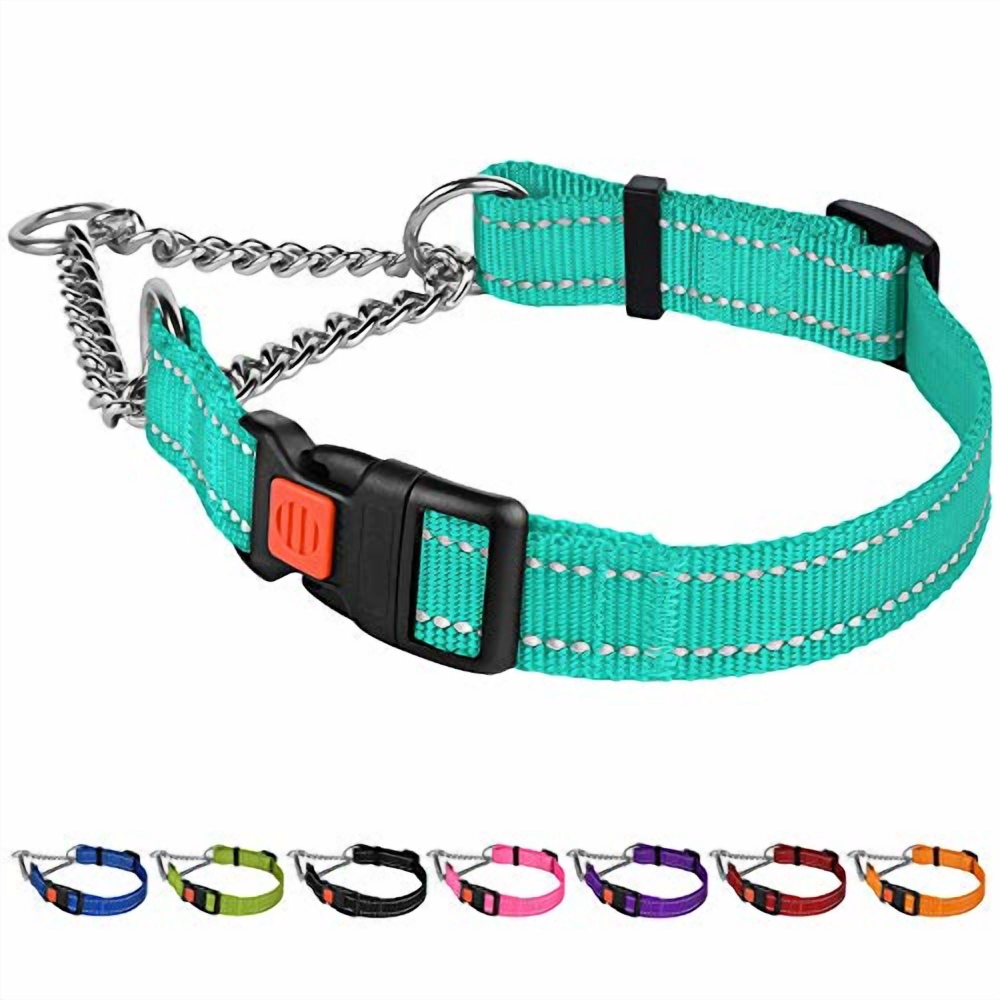 CollarDirect Reflective Dog Collar Martingale Collars Side Release ...