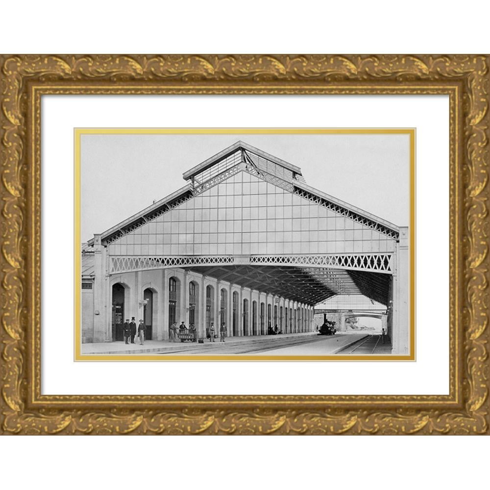 Collard, Auguste Hippolyte 18x13 Gold Ornate Wood Framed with Double ...