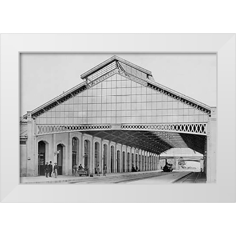 Collard, Auguste Hippolyte 24x17 White Modern Wood Framed Museum Art ...