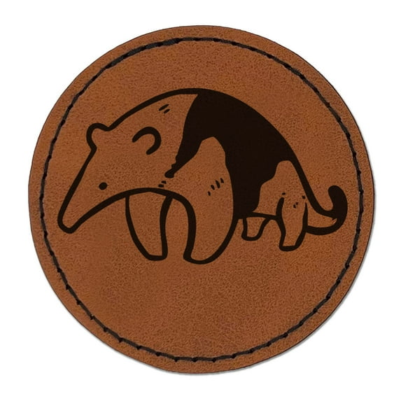 Collared Anteater Southern Tamandua Cute Animal Round Iron-On Engraved ...