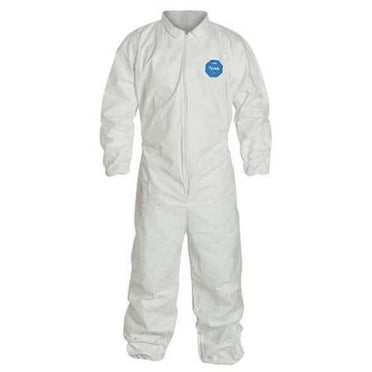 Tyvek Elastic-Cuff Hooded Coveralls w/Boots, White, 3X-Large, 25/Carton ...