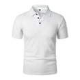 Collared Textured Polo Shirts for Men Quick Dry Stretch Non-Iron Anti ...