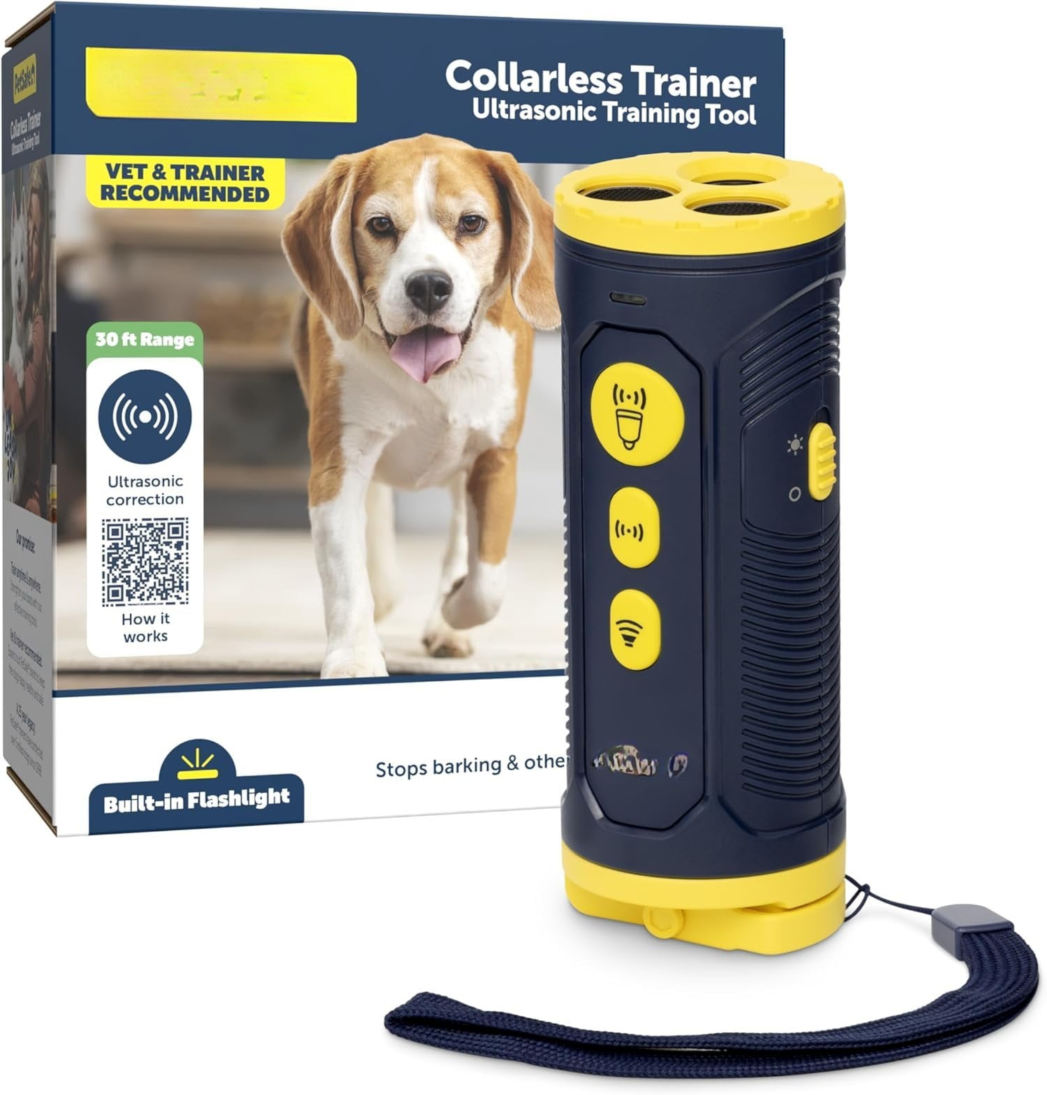 Collarless Trainer - Bark Deterrent - Handheld Anti Bark Device - High ...
