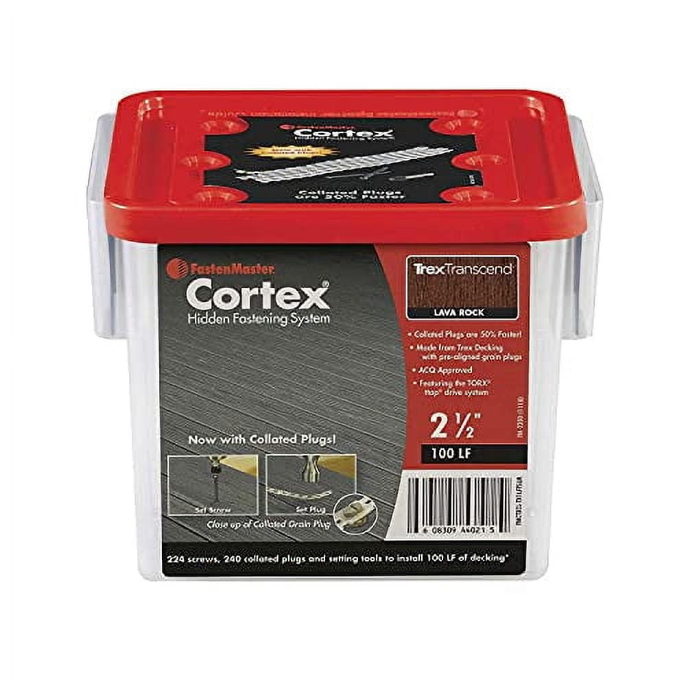 Collated Cortex for Trex Transcend Lava Rock Decking with 2-1/2" Screws ...