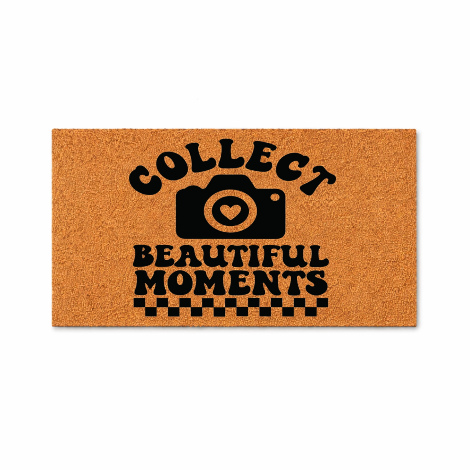 Collect Beautiful Moments Doormat, Camera Heart Design, Photography ...