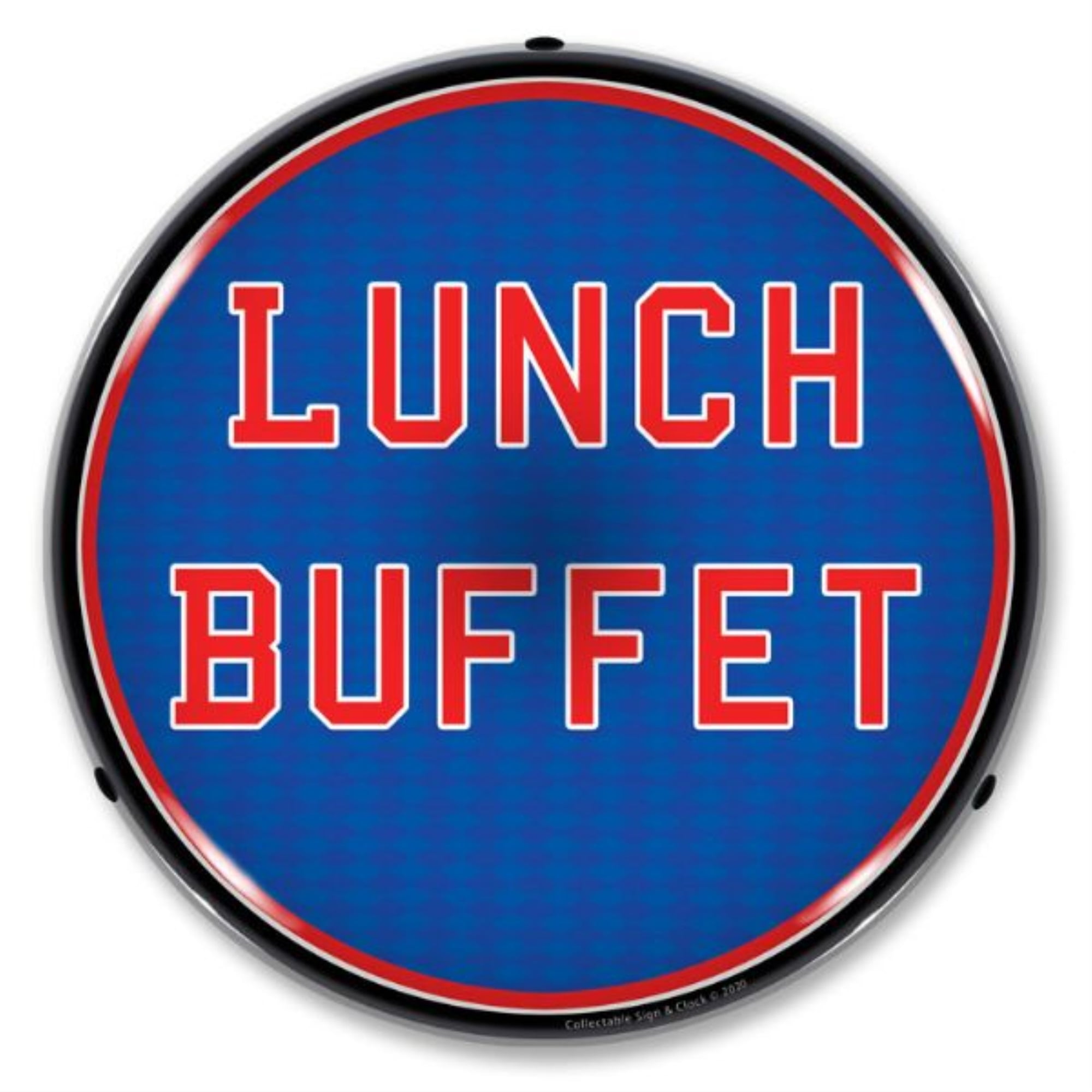 Collectable Sign and Clock Lunch Buffet LED Lighted Premium Sign ...