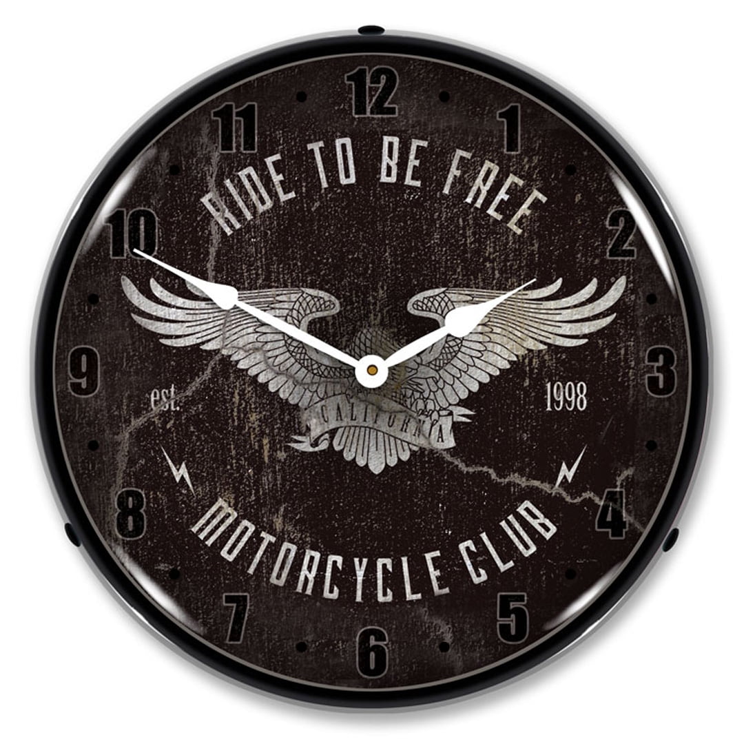 Collectable Sign and Clock Ride to be Free LED Lighted Premium Wall ...